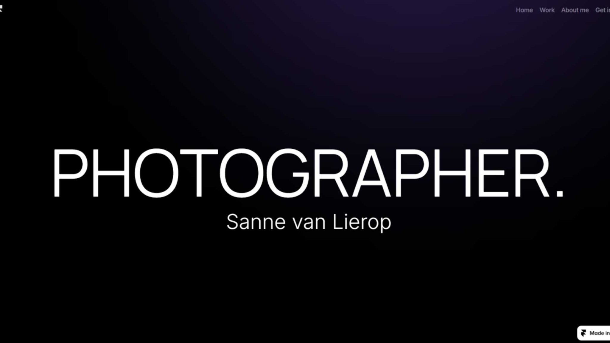 Portfolio Website Sanne van Lierop | Digezz